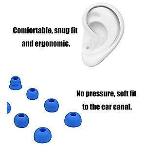 Replacement Silicone Ear Tips Earbuds Buds Set Compatible with for Powerbeats 2 3 Wireless Beats by dre Headphones Earphones, 4 Pairs (White)