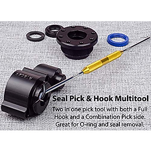 Kit King - Rod Seal Install Tool Set - 5 Piece Hydraulic U-Cup Twistor Installation Tool Set