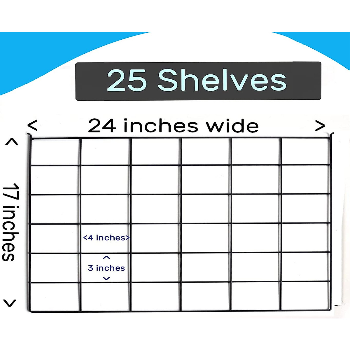 Joymaney Art Drying Rack - Mobile Metal Art Storage Rack with Extra Large 25 Removable Shelves, Art Organizer for Kids, Art Studio Organization and Storage, Artwork Storage, Craft Room