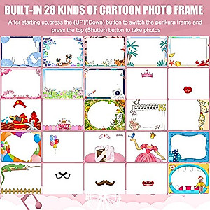 JAMSWALL Kids Camera, 12MP 1080P FHD Digital Video Camera with 28 Funny Filters, Soft Silicone Cute Shell, 2.4 Inch IPS Screen for 3-14 Years Girls