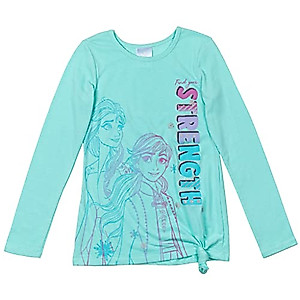 Disney Frozen Elsa Anna Little Boys Long Sleeve Graphic T-Shirt & Leggings Blue 7-8