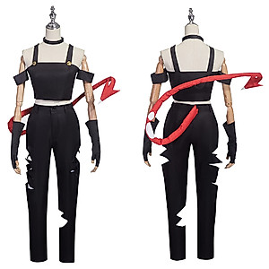 Weixu Anime Helluva Cosplay Costume Women Tail Outfit Suit Halloween Carnival Party Suit S