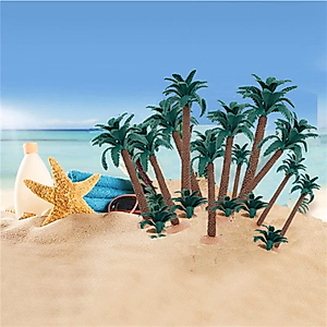 BDBD 7Pcs Mixed Model Trees, 1.7-9 Inch(4.5-24 Cm), Ho Scale Trees, Diorama Trees, Model Train Scenery, S for Projects Scenics Trees