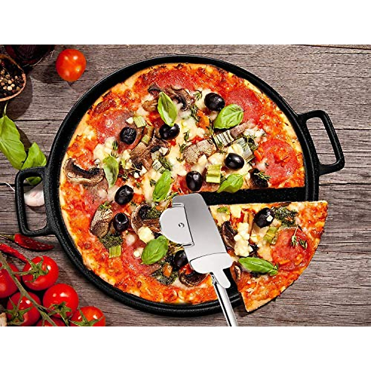 Liphontcta French Combi Cook Sauce Pan with Fry Pan Lid, French Blue