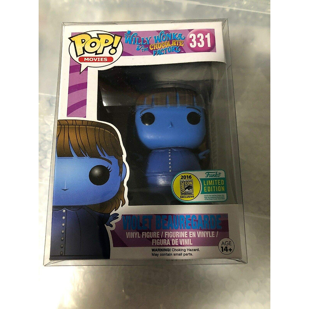 Funko Pop Movies Willy Wonka and the Chocolate Factory #331 Violet Beauregarde Summer Convention Exclusive