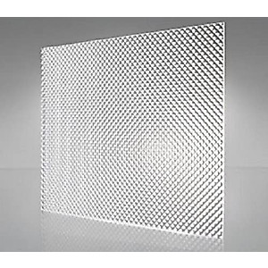 F12-100/2246-8 Pack Replacement Fluorescent Light Cover Panels - Clear Prismatic Acrylic 22.5" x 46.5" x .100"; Priced PER Package