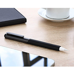 SUPCASE Silicone Protective Case for Apple Pencil (2nd Generation), Anti-Slip Grip with Nib Cover (3 Pieces) Accessories (Black)