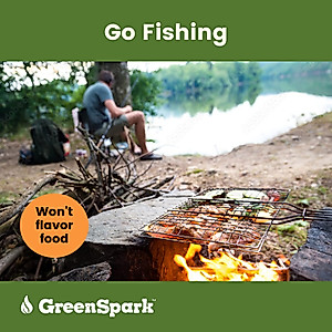 GreenSpark Firesticks Fire Starters for Fire Pit, Campfire, FireplaceBBQ Grill, Wood & Pellet Stove, Camping, Survival Safety Kit, Fast Lighting, Long Burn, Waterproof, Indoor Outdoor Use (48 Count)