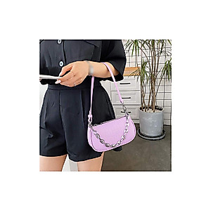 Small Pu Shoulder Bag, Crocodile Pattern Handbag Zipper, Retro Women