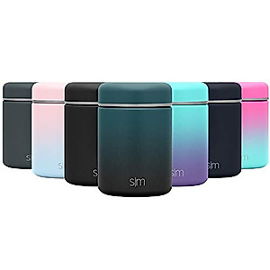 Simple Modern Provision Insulated Food Jar Thermos -Stainless Steel Leak Proof Storage Lunch Container for Hot Food 12oz with Steel Lid Ombre: Moonlight