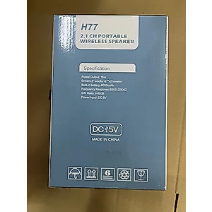 Bluetooth Speakers, Portable Wireless Speakers with Subwoofer, Bluetooth 5.0, LED Colorful Lights, FM Radio, Remote, EQ, Loud Stereo Sound Deep Bass Sound Boombox System for Outdoor Home Party Camping