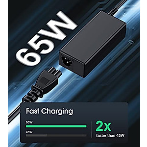 65W USB C Laptop Charger-Chromebook Charger Replacement for 45W Lenovo Thinkpad-Yoga-Chromebook,HP Acer Asus Samsung Mac book pro Dell Chromebook 3100 Latitude xps 13 Google Series Fast Charger Type c