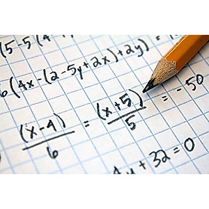 Quad Ruled Composition Book Notebook, 4 Pack, Hardcover 4x4 Graph Ruled Paper, 80 Sheets, 9.75" x 7.5", by Better Office Products, Black Cover, 4 Pack