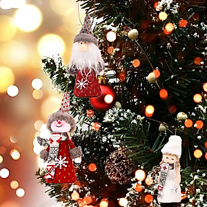 Christmas Hanging Ornaments, 6pcs Cute Christmas Hanging Decorations Christmas Angel Dolls Christmas Tree Hanging Pendants Christmas Decoration Indoor Outdoor
