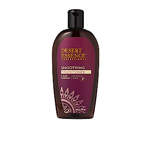 Desert Essence Smoothing Conditioner - 10 Fl Oz - Hi-Gloss Technology - Increases Shine 5x - Apple Cider Vinegar - Quinoa Protein - Tea Tree Oil - Smooth & Soften Hair - Sulfate-Free
