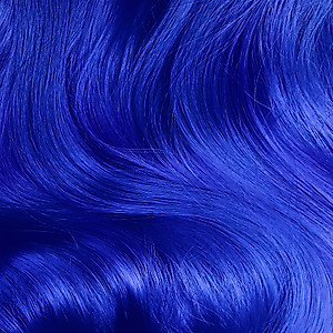 Lime Crime Unicorn Hair Dye Full Coverage, Mystic (Electric Blue) - Vegan and Cruelty Free Semi-Permanent Hair Color Conditions & Moisturizes - Temporary Blue Hair Dye With Sugary Citrus Vanilla Scent