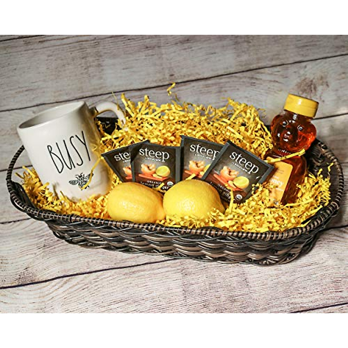 MagicWater Supply Crinkle Cut Paper Shred Filler (1 LB) for Gift Wrapping & Basket Filling - Yellow