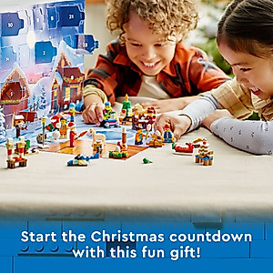 LEGO City 2022 Advent Calendar 60352 Building Toy Set for Kids, Boys and Girls Ages 5+; Includes a City Playmat and 5 City TV Characters (287 Pieces)