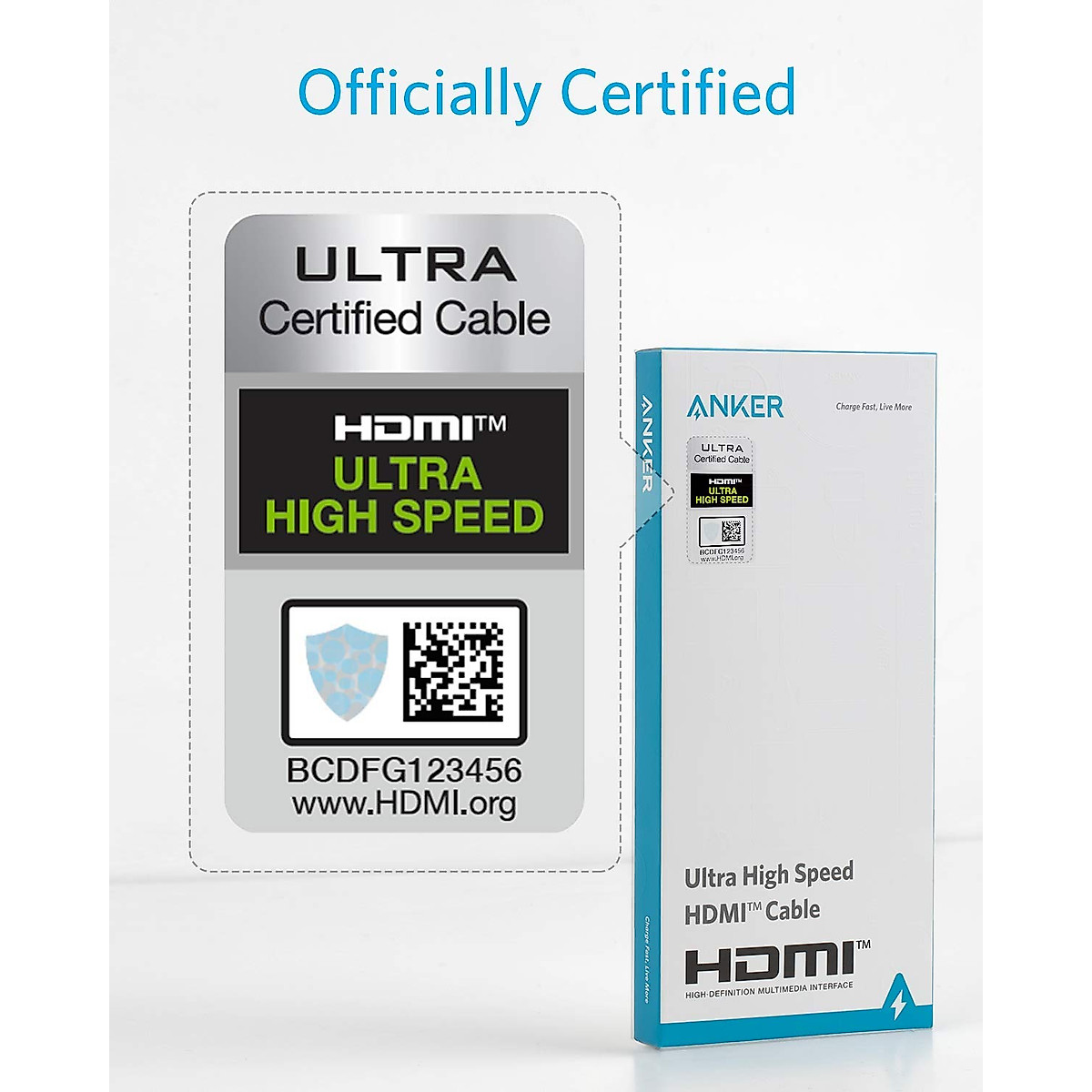Anker 8K@60Hz HDMI Cable, Ultra High Speed 4K@120Hz 48Gbps 6.6 ft USB C to HDMI Adapter (4K@60Hz), 310 USB-C Adapter (4K HDMI)