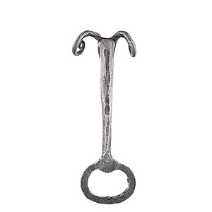 Rams Head Hand Forged Iron Beer Bottle Opener - Handmade by Evvy Functional Art