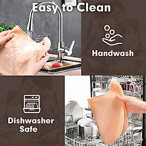 3 Pack Silicone Slow Cooker Liners - Reusable & Leakproof Fit 6-8 Quarts Crockpot，Dishwasher Safe Cooking Liners for Oval or Round Pot