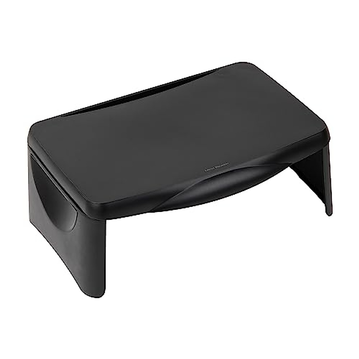 Mind Reader Anchor Collection, Portable Laptop Desk/Breakfast Table with Hinged Lid and Storage, 18.75" L x 11.25" W x 7.25" H, Black