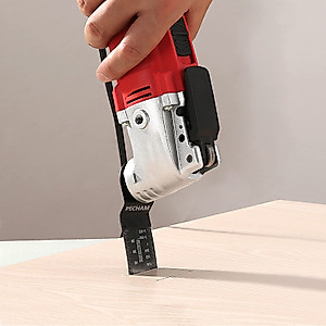 PECHAM 45PCS Universal Wood Oscillating Multitool Quick Release Saw Blades Fit Porter Cable Black & Decker Rockwell Ridgid Ryobi Milwaukee DeWalt Chicago Craftsman