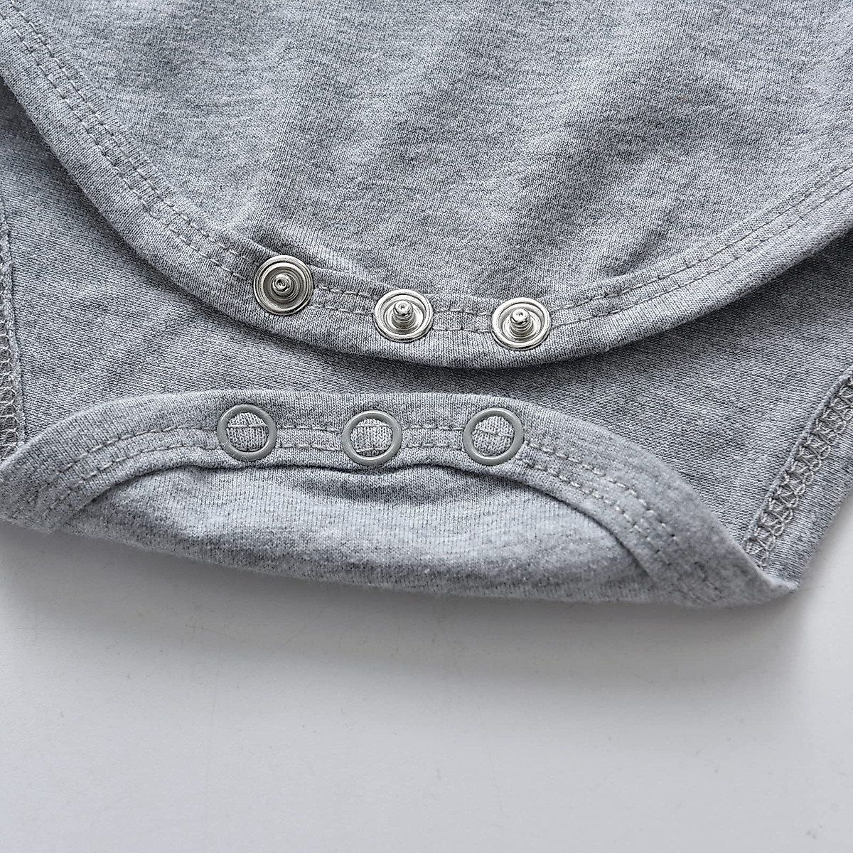 Velopvice Infant Baby Boys Clothes Long Sleeve Striped Hoodie Pants Outfit Set (0-3 Months, Grey)