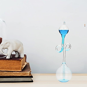 Gadpiparty Glass Sand Timer Hourglass Temperature Sensitive Sand Watch Novelty Sand Clock Hour Glass Sandglass for Kids Classroom Home Desk Office Decoration Blue