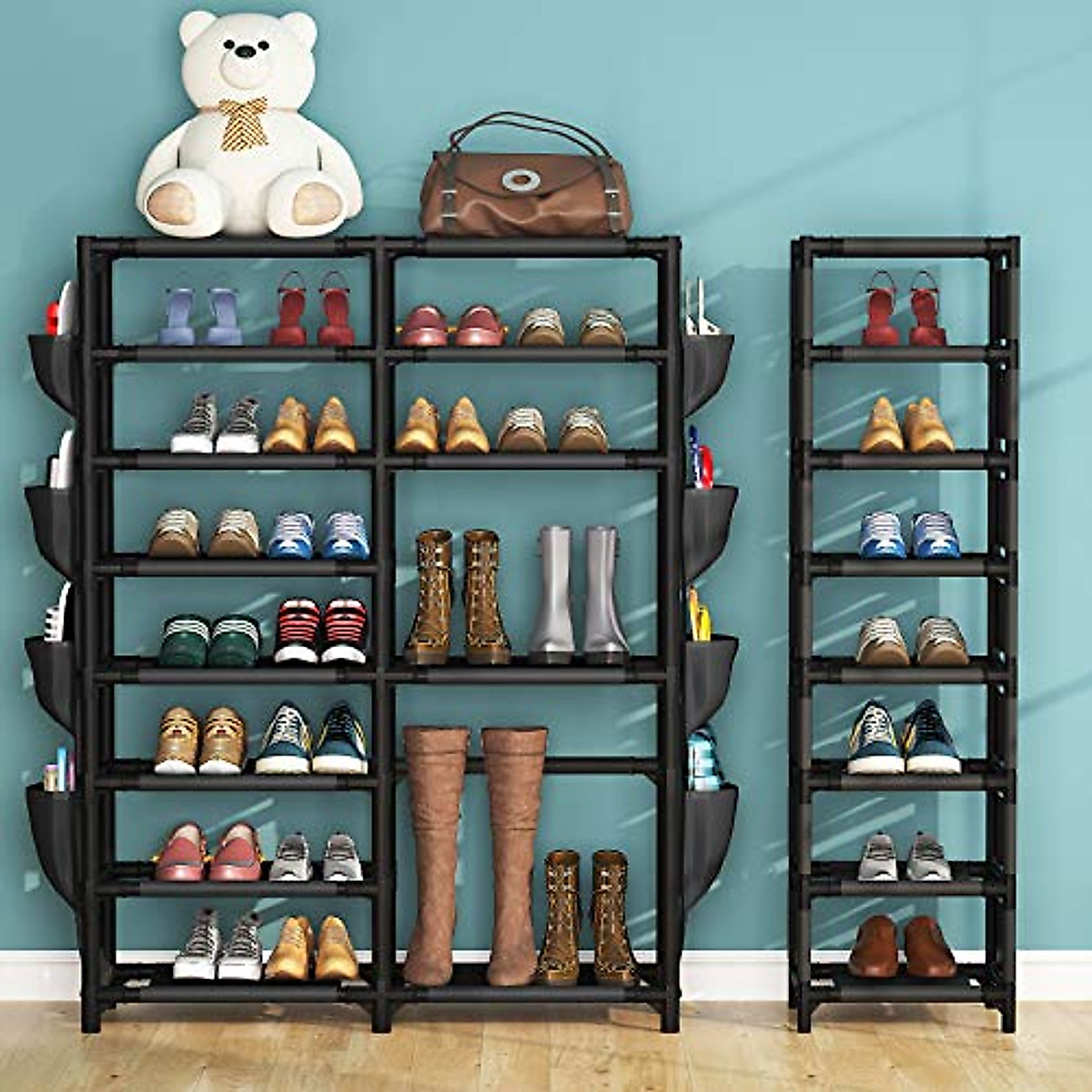 Tribesigns Shoe Rack 24-30 Pairs Shoe Storage Organizer Non-woven Shoe Shelf Boots Organizer