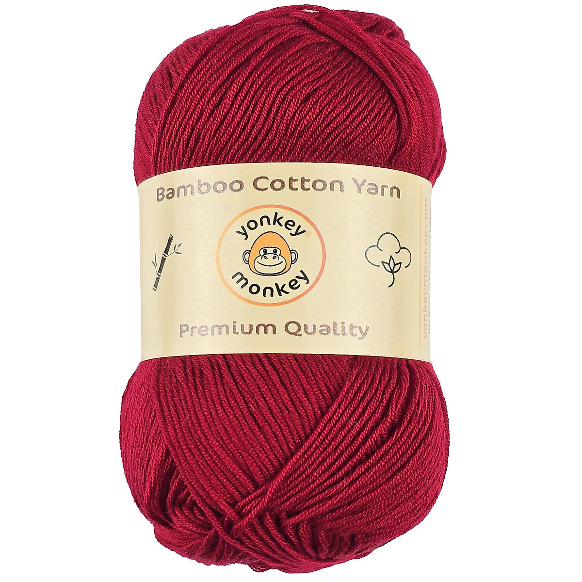 10-Pack Yonkey Monkey Skein Tencel Yarn - 70% Bamboo, 30% Cotton - Softest Quality Crocheting, Knitting Supplies - Lightweight and Breathable Fabric Threads 210 Meters