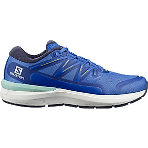 Salomon Sonic 4 Confidence Running Shoes for Men, Palace Blue/White/Evening Primrose, 10.5