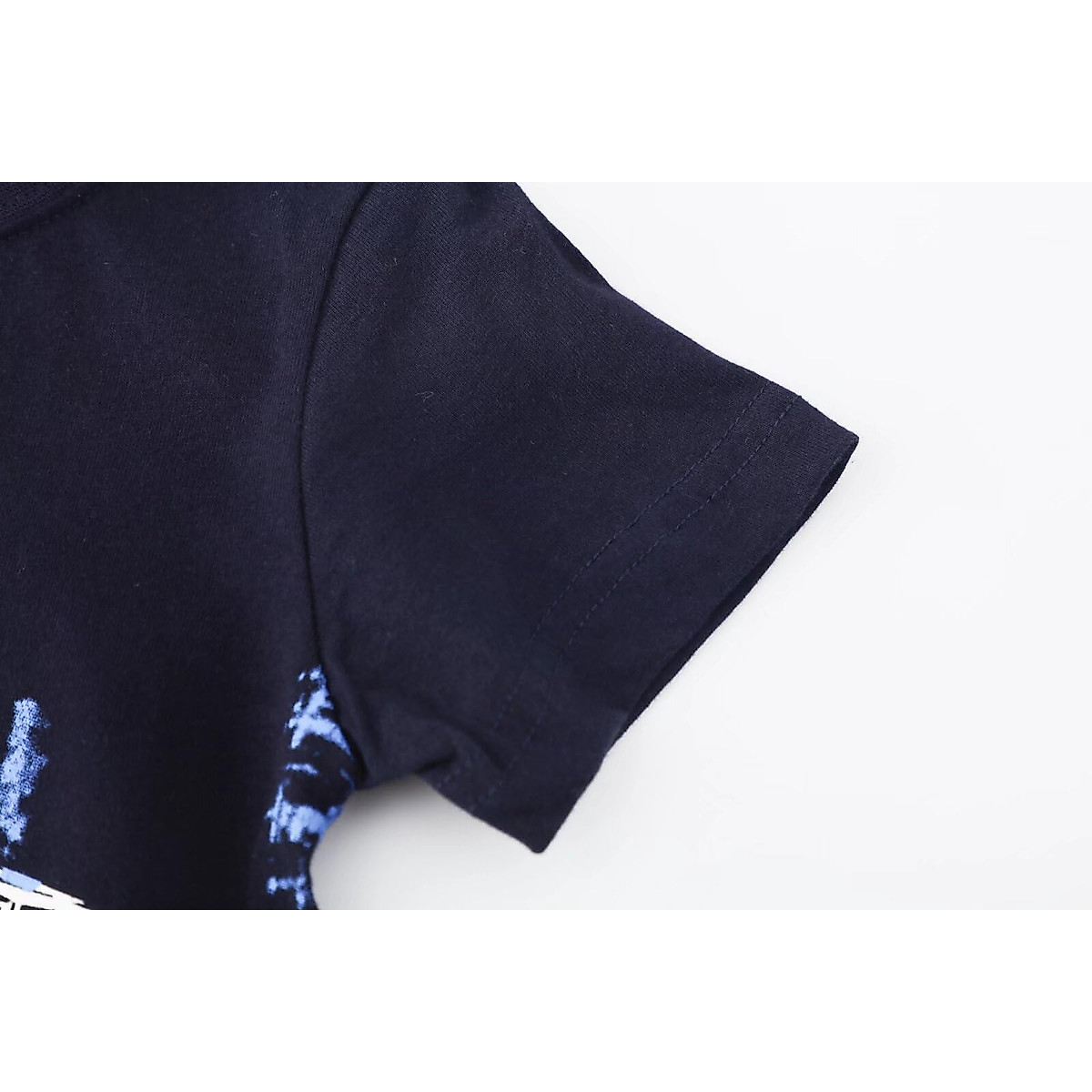 BIBNice Toddler Boys Clothes Kids Summer Short Sleeve Little Boys Clothing Sets Firetruck Size 3T