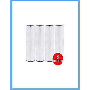 CFS – 4 Pack Sediment Water Filter Cartridges Compatible with American Plumber W20CLA Models – Removes Bad Taste and Odor – Whole House Replacement Filter Cartridge – 5 Micron
