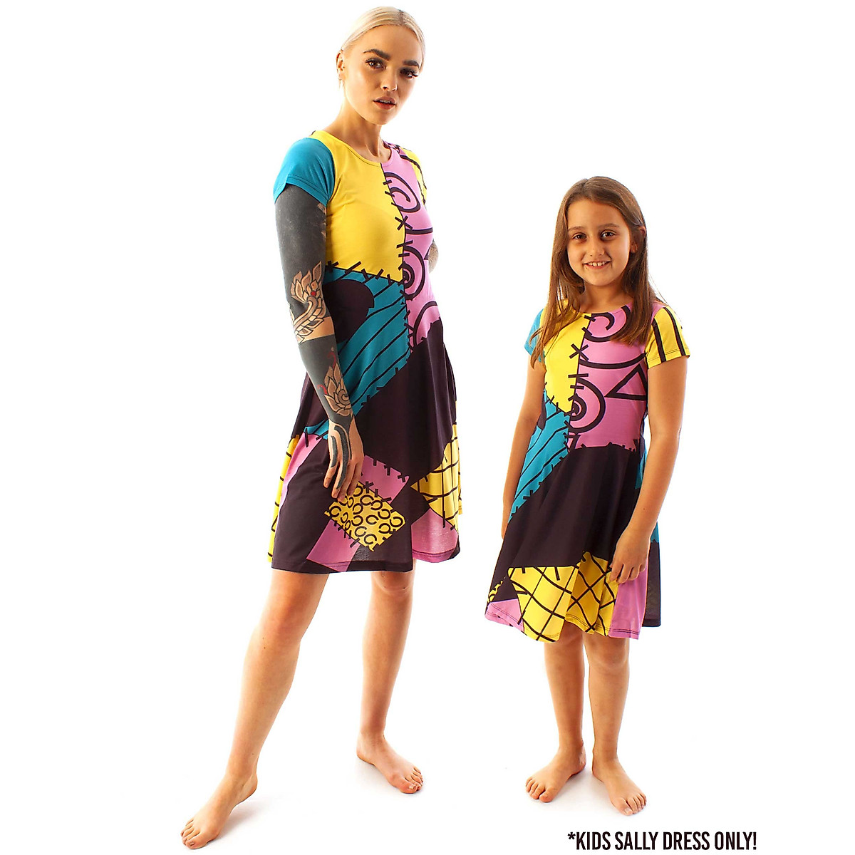 Nightmare Before Christmas Dress Girls Sally Cosplay Fancy Dress Up 13-14 Years