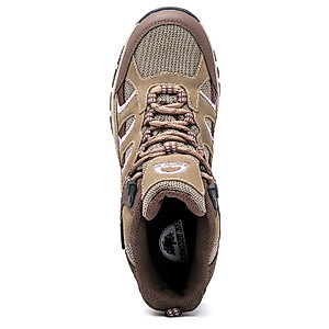 Brown Oak Womens Waterproof Outdoor Shoes Casual Trekking Work Hiking Boots (Brown, 8)