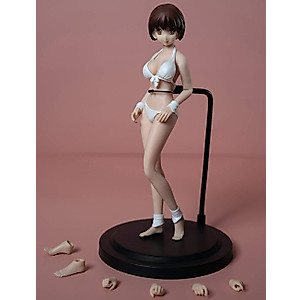 HiPlay TBLeague 1/12 Scale 6 inch Female Super Flexible Seamless Figure Body, Anime Style, Large Bust, Minature Collectible Action Figures T02B(Suntan)