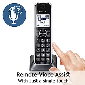 Panasonic KX-TGFA61B ( Handset Only ) Additional Digital DECT 6.0 Cordless Handset for KX-TG885SK and KX-TGF670 Series - (Renewed)