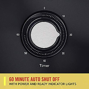 BELLA Electric Hot Air Fryer, Healthy No-Oil Deep Frying, Cooking, Baking and Roasting, Easy Clean Up, Removable Dishwasher Safe Basket, 2.6 QT, Black