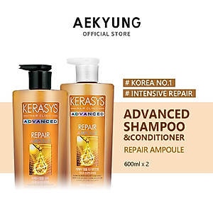 Kerasys Advanced Ampoule Repair Shampoo and Treatment 20 FL oz. (Set of 2)
