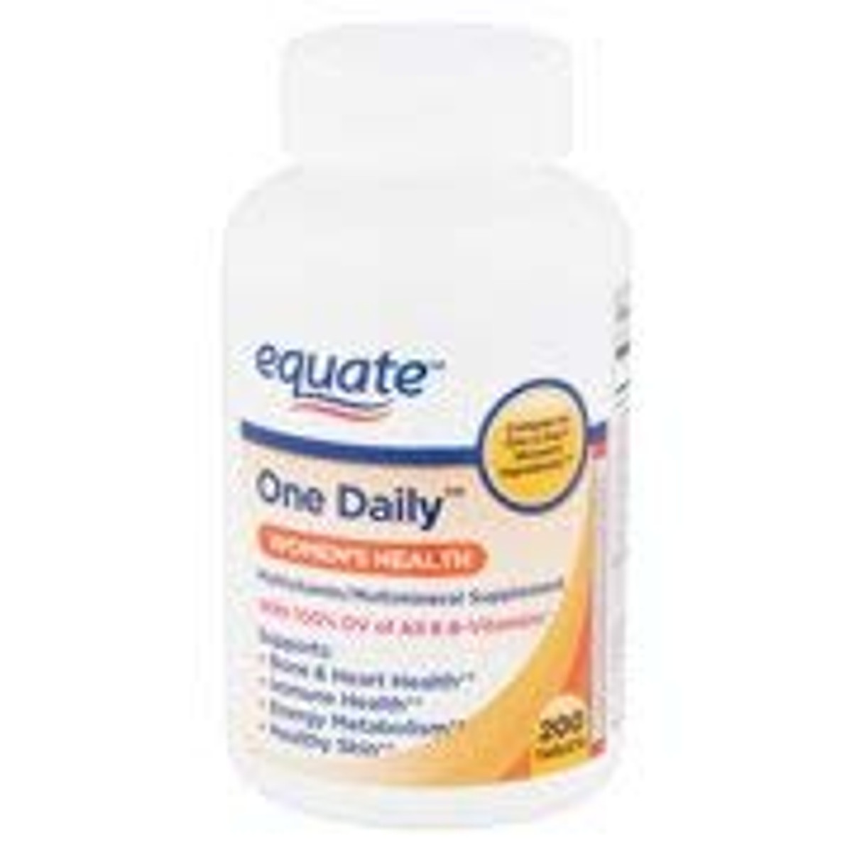 Equate One Daily Women's Health Tablets, 200 Count (Pack of 3)