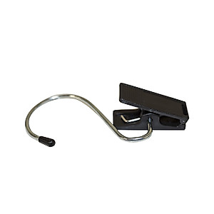 NAHANCO 610B12 Boot Clip Hanger, Chrome, Black Plastic Clip, 4.5” (Pack of 12)