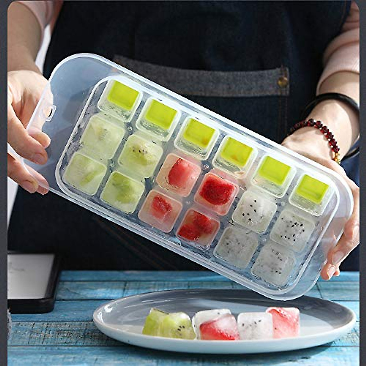 Stainless Steel Game Shaped Cookie Cutters Box Bakeware for Holiday Birthday Party Ice Tray with Bin