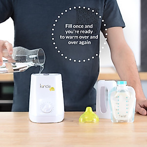 Kiinde Kozii Baby Bottle Warmer and Breast Milk Warmer with Safe Warm Water Bath Technology and Auto Shutoff for Warming Breast Milk, Infant Formula and Baby Food