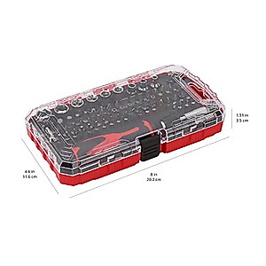 Amazon Basics 73-Piece Magnetic Ratcheting Wrench and Electronics Precision Screwdriver Set