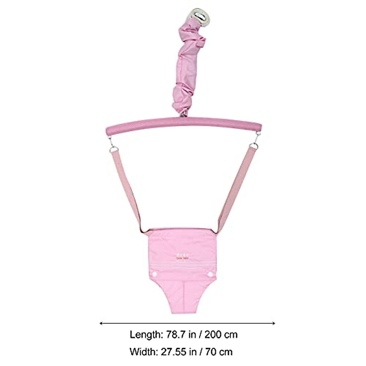 NUOBESTY Pink Baby Jumper Swing Doorway Fabric Toddler Doorway Bumper Over The Door Toddler Exerciser Jumper Tools for Toddler Infant