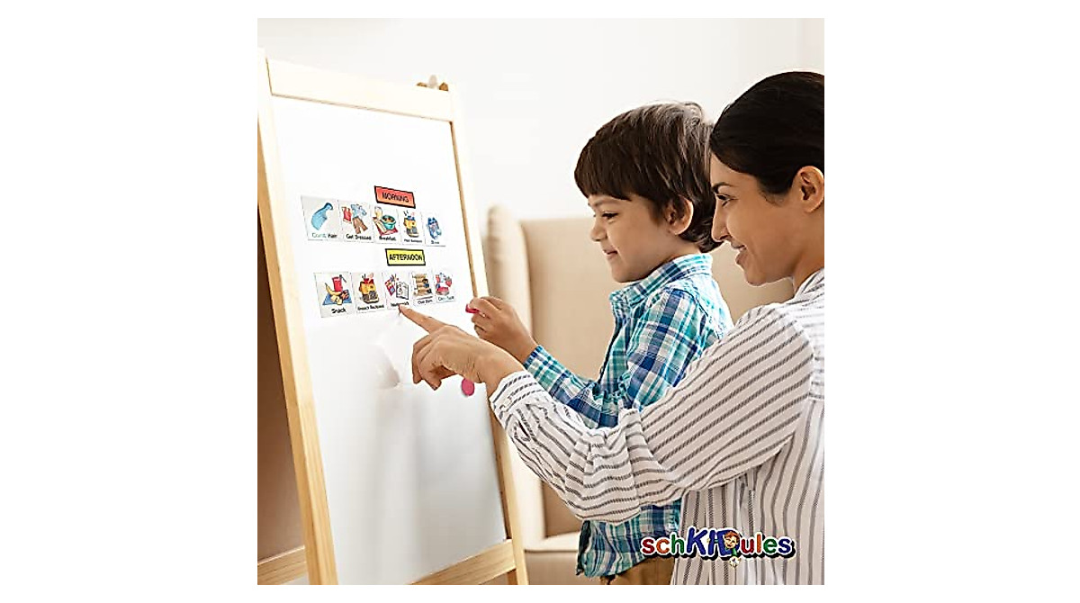 SchKIDules 93Pc Visual Schedules for Kids - Daily Routine Guide