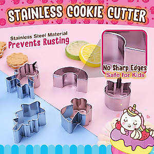 Cheffun Cooking Aprons for Kids - Toddler Apron Kids Chef Hat and Tools Real Cooking Baking Set for Kids for Ages 4 5 6 7 8-12 Years Old Kitchen Accessories Cookies Dress Up Pretend Role Play