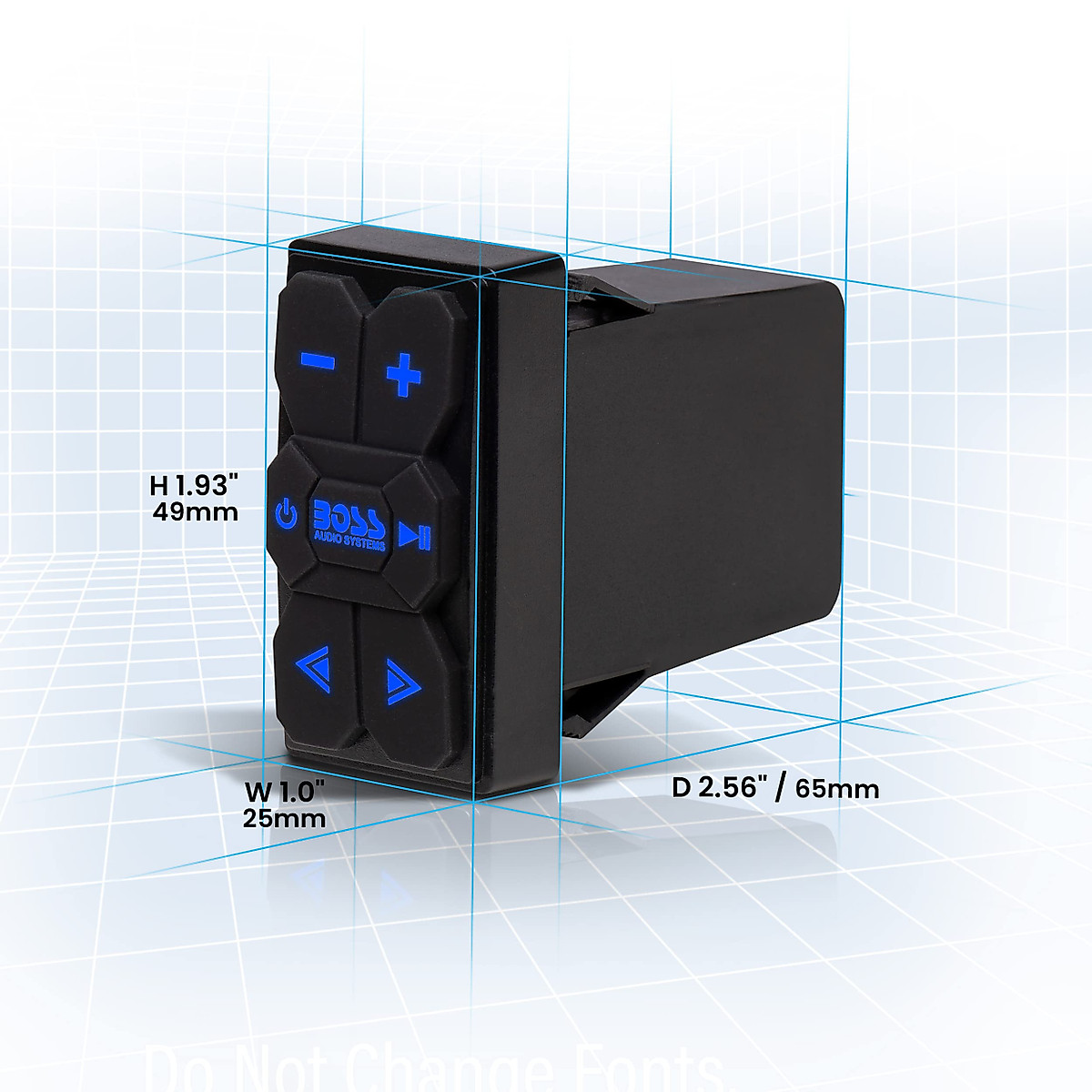 BOSS Audio Systems BPS1RS Carling Rocker Switch – Receives Audio Via Bluetooth and 3.5 mm Jack Directly to an Amplifier. Best for ATV/UTV. Also Marine, RV, Trucking, Emergency Vehicle Industries