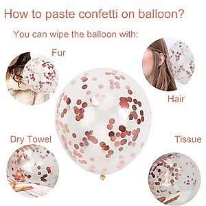 Rose Gold Birthday Decorations for Women, Happy Birthday Banner for Girls' Party Decorations with Balloons, Pennant Banner Flags and Rose Gold Butterfly Decorations